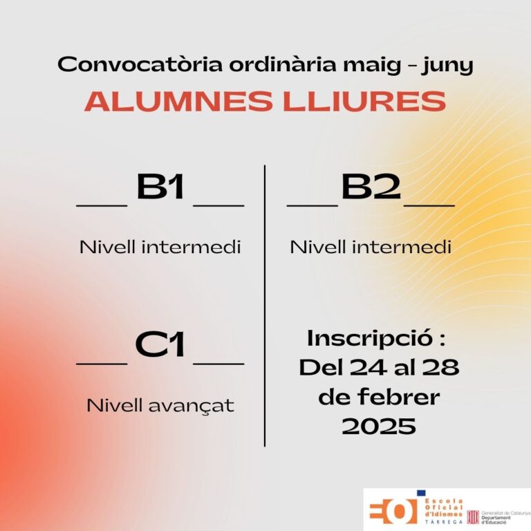 2025 | EOI de Tàrrega